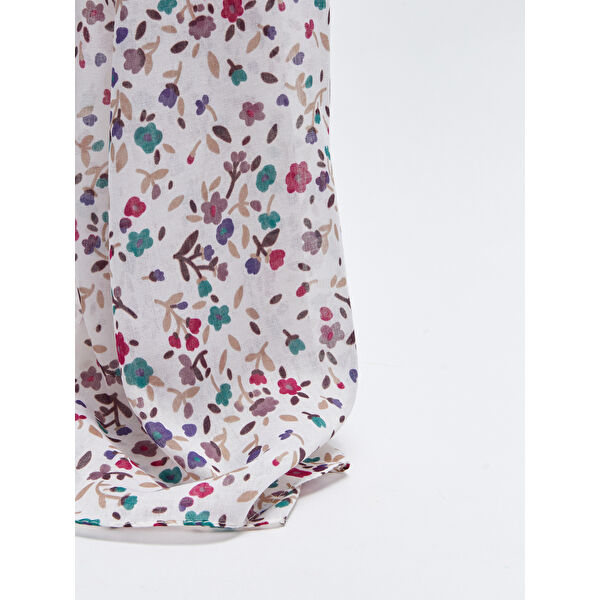 Çiçek Desenli Kadın Şal