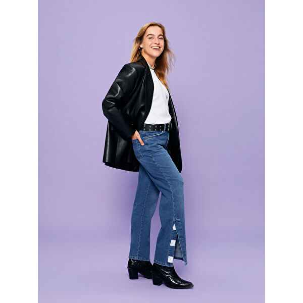 Straight Fit Kadın Jean Pantolon