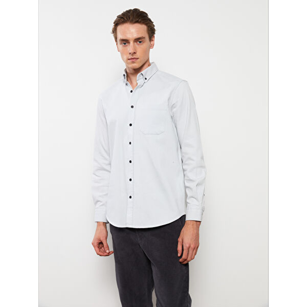 Regular Fit Uzun Kollu Erkek Gömlek