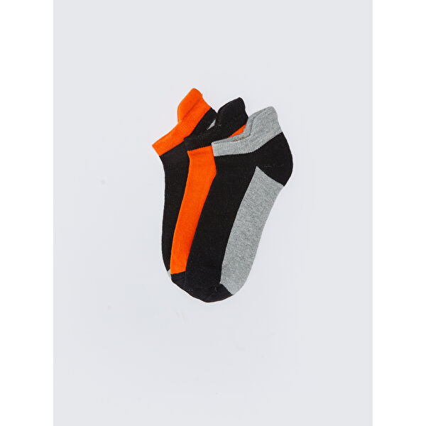Renk Bloklu Erkek Çocuk Patik Çorap 3'lü Renk Bloklu Erkek Çocuk Patik Çorap 3'lü