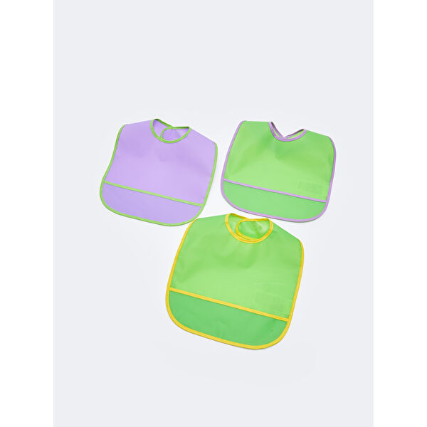 Basic Kız Bebek Mama Önlüğü 3'lü