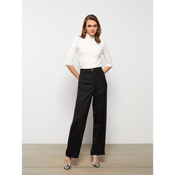 Standart Fit Düz Kadın Pantolon