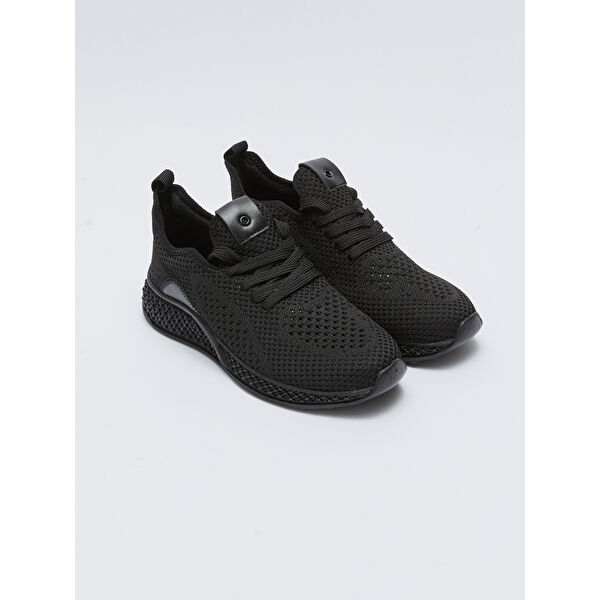 Bağcıklı Triko Kadın Spor Ayakkabı