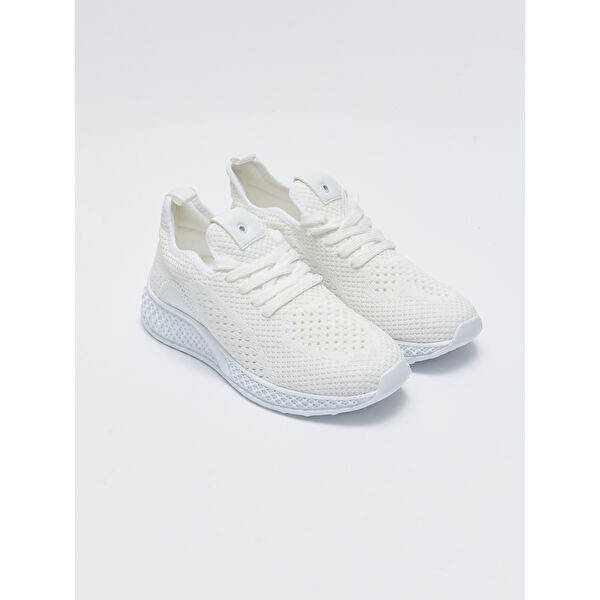 Bağcıklı Triko Kadın Spor Ayakkabı