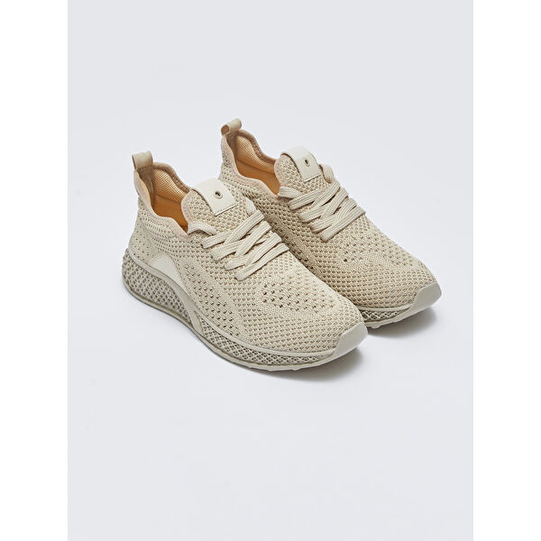 Bağcıklı Triko Kadın Spor Ayakkabı