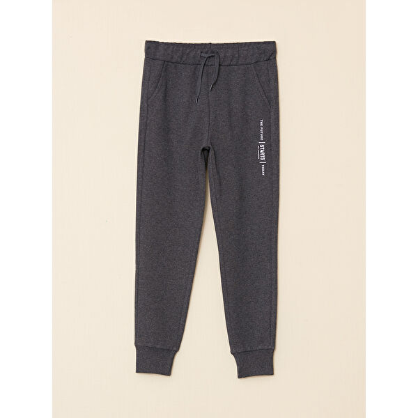 Beli Lastikli Baskılı Erkek Çocuk Jogger Eşofman Altı Beli Lastikli Baskılı Erkek Çocuk Jogger Eşofman Altı