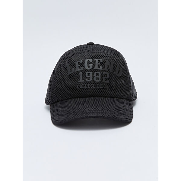 Yazı Baskılı Erkek Kep Şapka