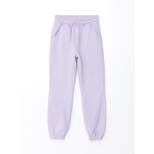 Beli Lastikli Basic Kız Çocuk Jogger Eşofman Altı Beli Lastikli Basic Kız Çocuk Jogger Eşofman Altı