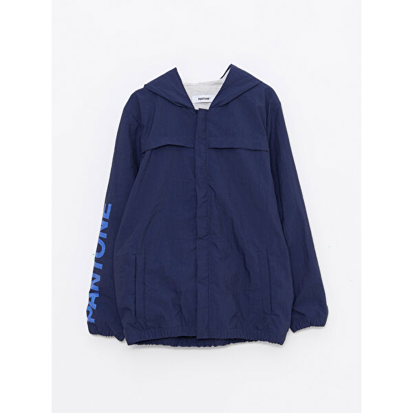 Kapüşonlu Baskılı Unisex Çocuk Yağmurluk