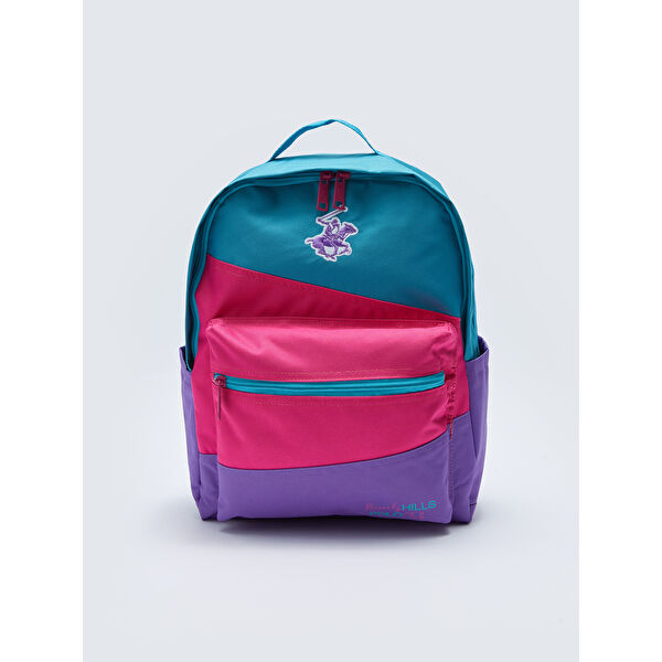 Renk Bloklu Kız Çocuk Sırt Çantası