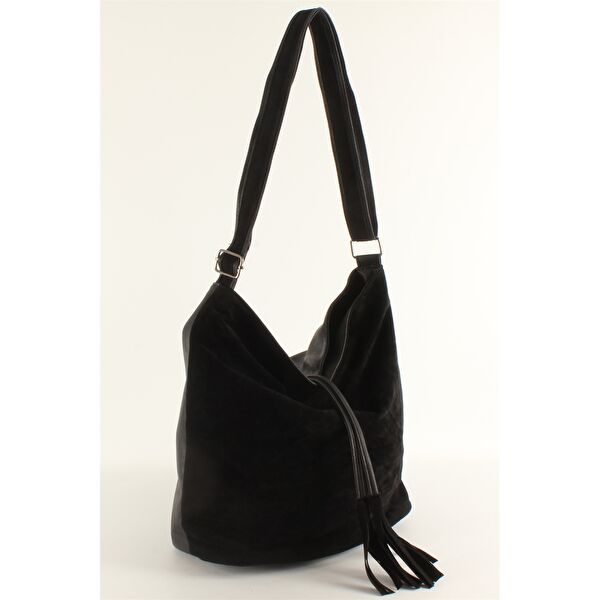 Süet Görünümlü Kadın Omuz Çantası Süet Görünümlü Kadın Omuz Çantası