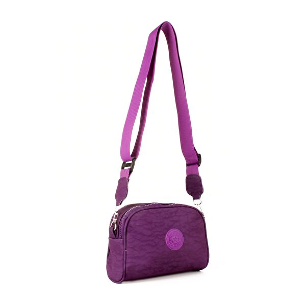 Etiket Baskılı Kadın Çapraz Çanta