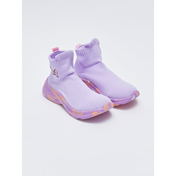 Minnie Mouse Nakışlı Kız Çocuk Çorap Model Ayakkabı