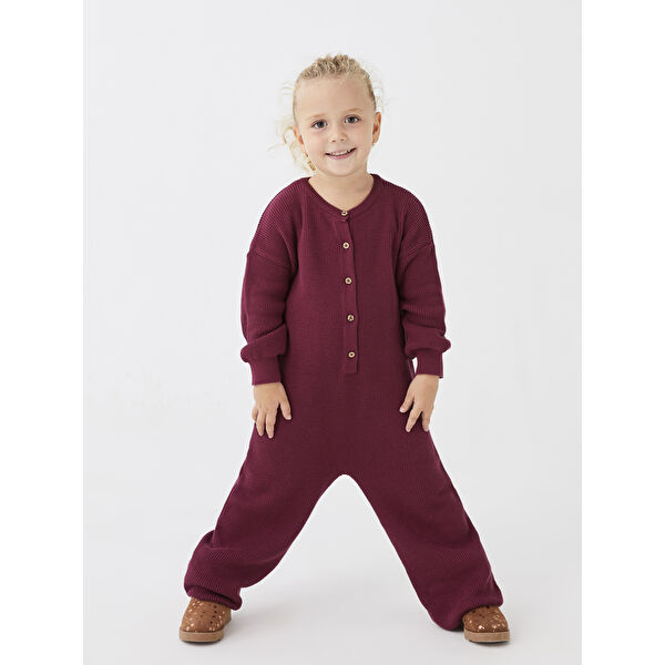 Bisiklet Yaka Uzun Kollu Basic Kız Bebek Tulum Bisiklet Yaka Uzun Kollu Basic Kız Bebek Tulum