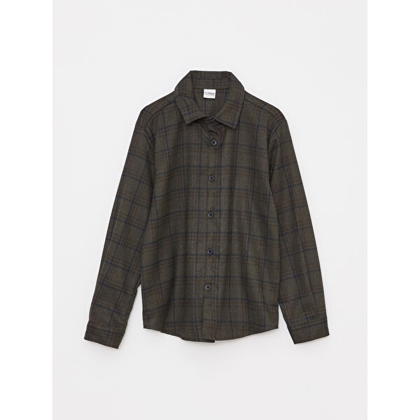 Ekose Uzun Kollu Erkek Çocuk Gömlek