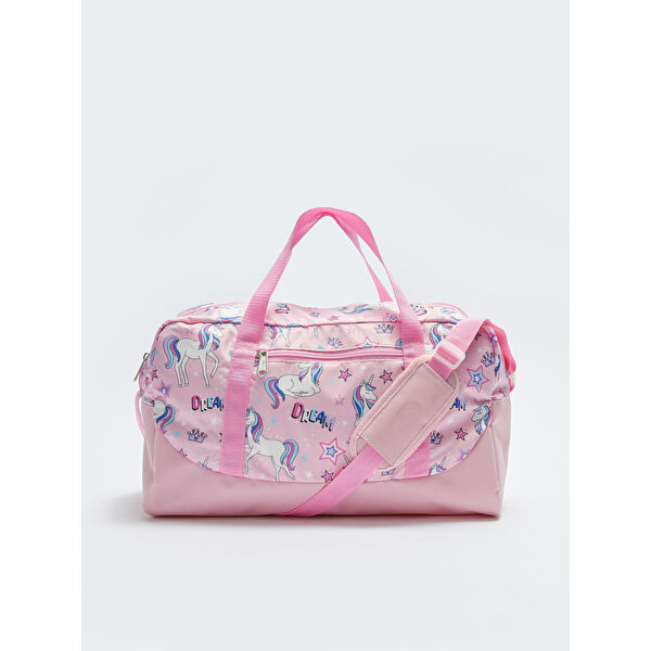 Baskılı Kız Çocuk Spor Çantası