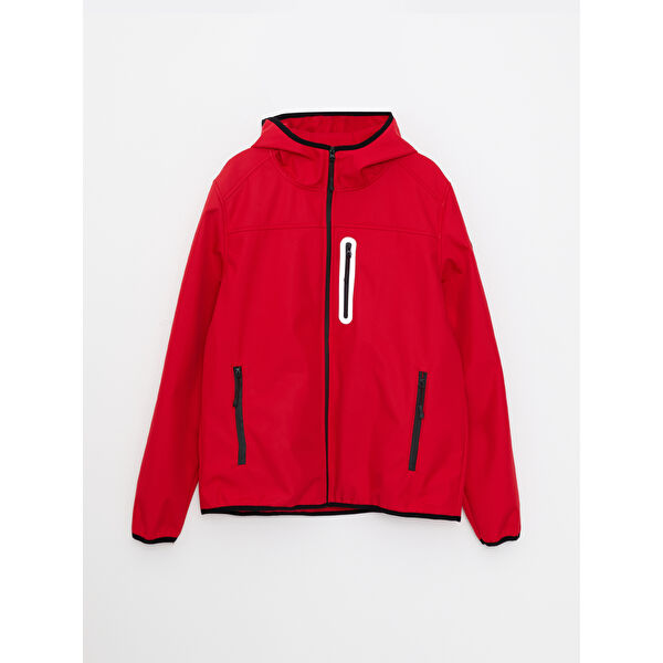 Standart Kalıp Kapüşonlu Erkek Yağmurluk