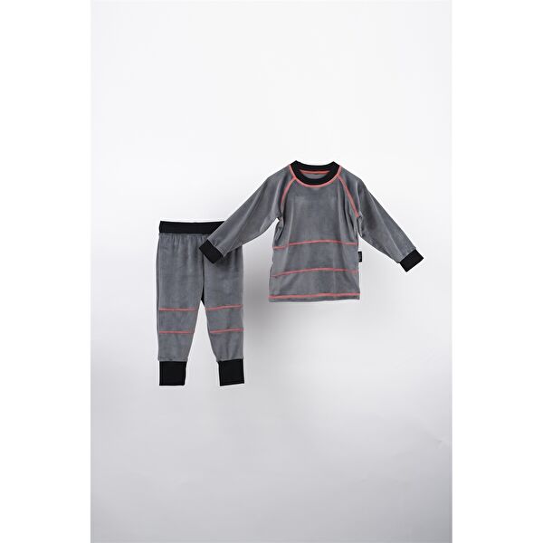 Bisiklet Yaka Basic Uzun Kollu Unisex Çocuk Takım