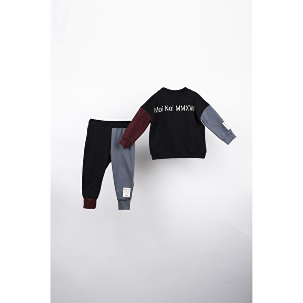 Bisiklet Yaka Uzun Kollu Unisex Bebek 2'li Takım