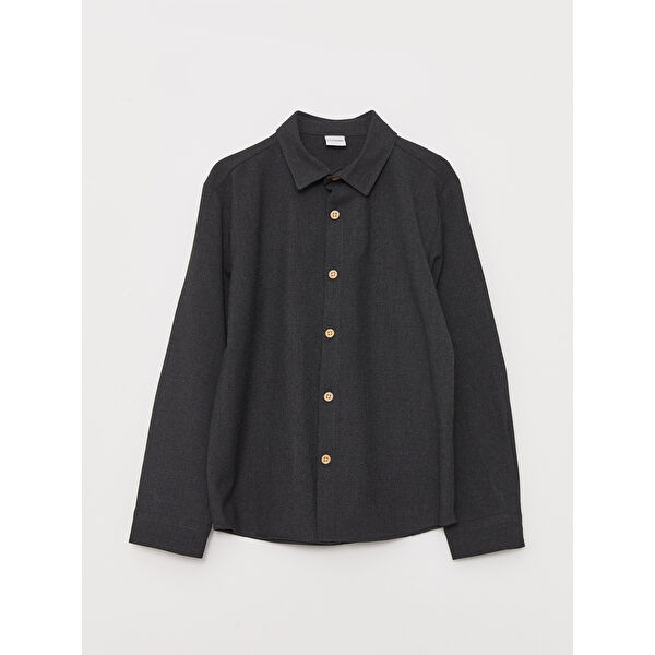 Basic Uzun Kollu Erkek Çocuk Gömlek