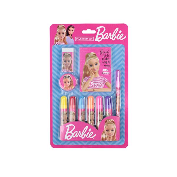Barbie Lisanslı Çocuk Kırtasiye Seti Barbie Lisanslı Çocuk Kırtasiye Seti