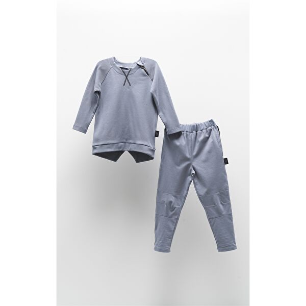 Bisiklet Yaka Unisex Çocuk 2'li Takım Bisiklet Yaka Unisex Çocuk 2'li Takım