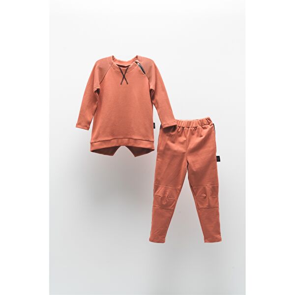 Bisiklet Yaka Unisex Çocuk 2'li Takım Bisiklet Yaka Unisex Çocuk 2'li Takım