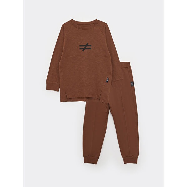 Bisiklet Yaka Unisex Çocuk 2'li Takım Bisiklet Yaka Unisex Çocuk 2'li Takım