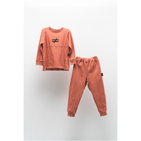 Bisiklet Yaka Unisex Çocuk 2'li Takım Bisiklet Yaka Unisex Çocuk 2'li Takım