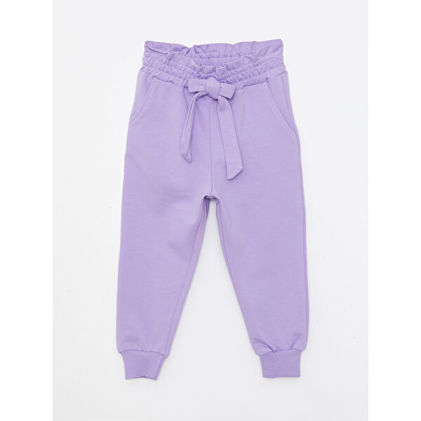 Beli Lastikli Basic Kız Çocuk Jogger Eşofman Altı Beli Lastikli Basic Kız Çocuk Jogger Eşofman Altı