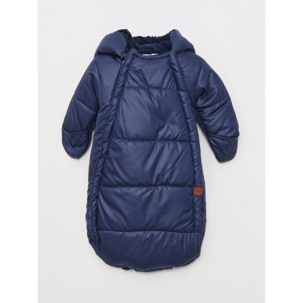 Kapüşonlu Uzun Kollu Unisex Bebek Astronot Mont Kapüşonlu Uzun Kollu Unisex Bebek Astronot Mont