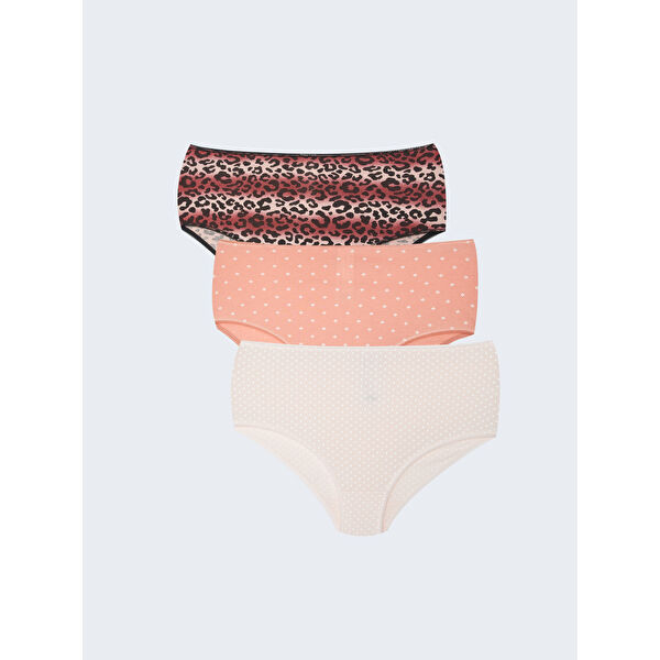 Desenli Klasik Kadın Külot 3'lü Paket Desenli Klasik Kadın Külot 3'lü Paket