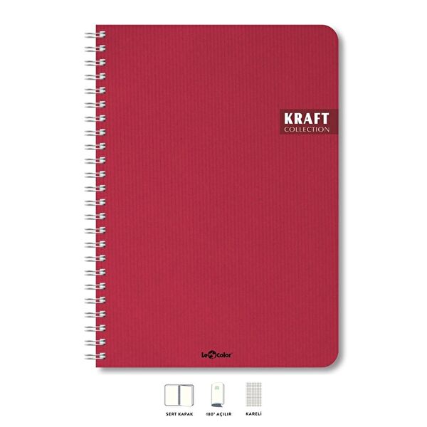 Baskılı Kareli Spiralli Defter Baskılı Kareli Spiralli Defter