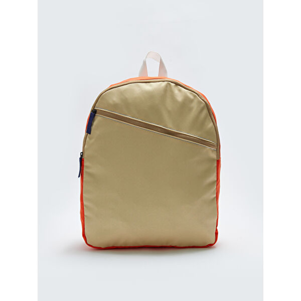 Renk Bloklu Kız Çocuk Sırt Çantası