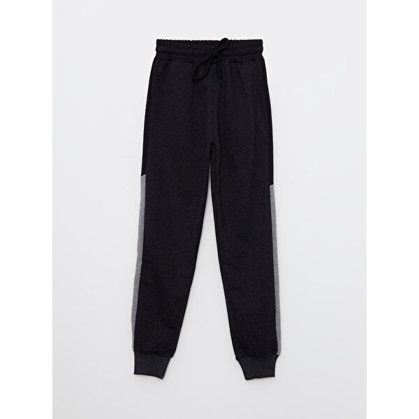 Beli Lastikli Renk Bloklu Erkek Çocuk Jogger Eşofman Altı