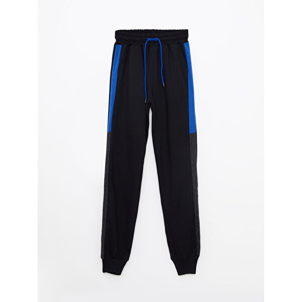 Beli Lastikli Renk Bloklu Erkek Çocuk Jogger Eşofman Altı