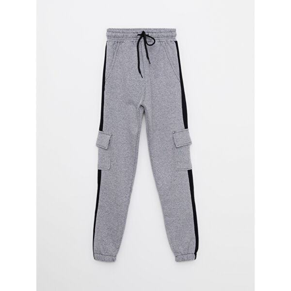 Beli Lastikli Desenli Erkek Çocuk Jogger Eşofman Altı