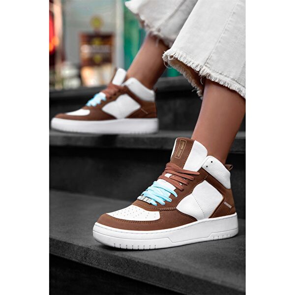 Renk Bloklu Bilek Boy Kadın Spor Ayakkabı