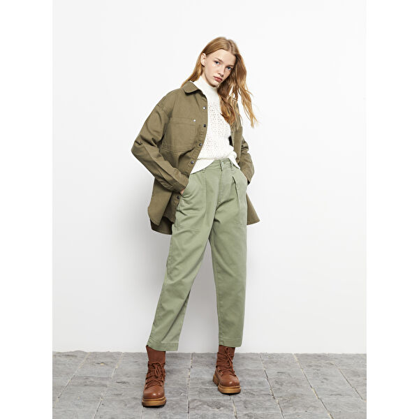 Rahat Kalıp Düz Kadın Pantolon Rahat Kalıp Düz Kadın Pantolon