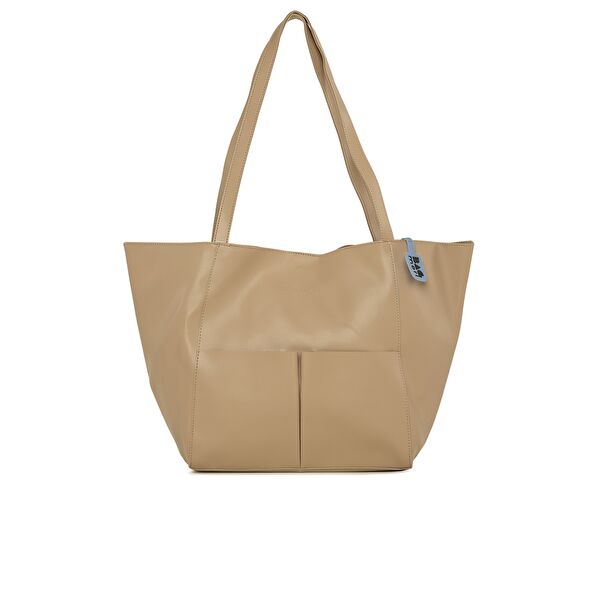 Deri Görünümlü Kadın Omuz Çantası