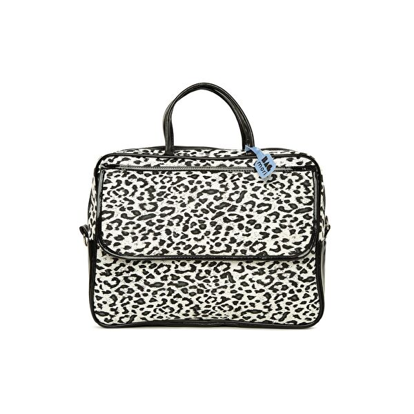 Deri Görünümlü Desenli Kadın Çapraz Çanta