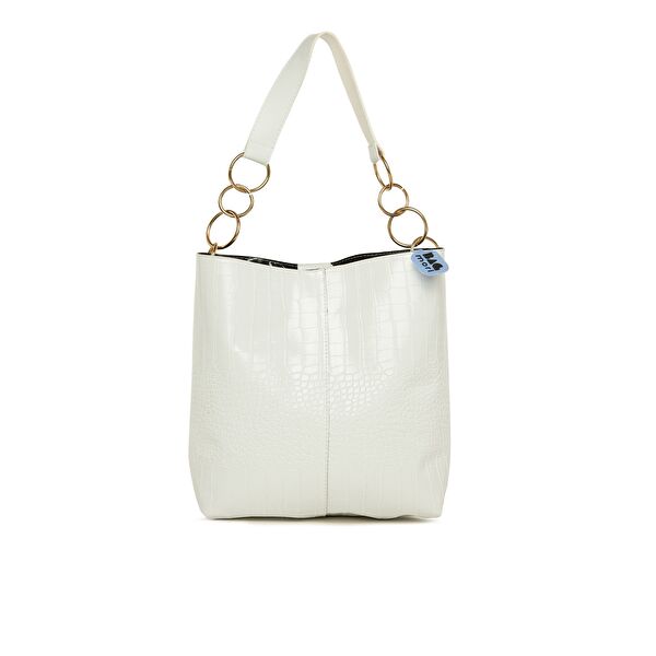 Deri Görünümlü Kadın Omuz Çantası