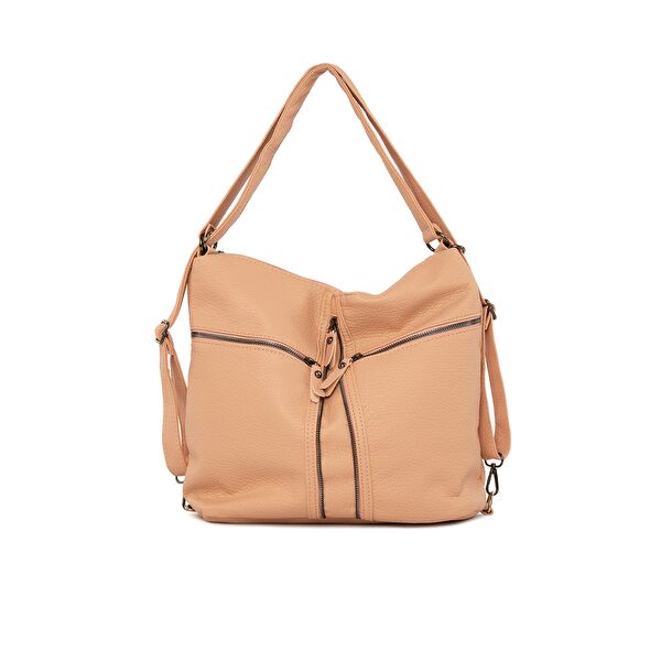 Deri Görünümlü Kadın Omuz Çantası