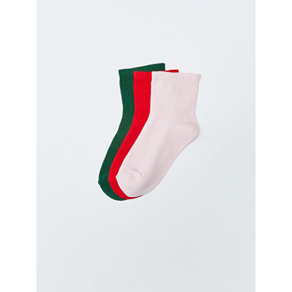 Basic Kız Çocuk Soket Çorap 3'lü Basic Kız Çocuk Soket Çorap 3'lü