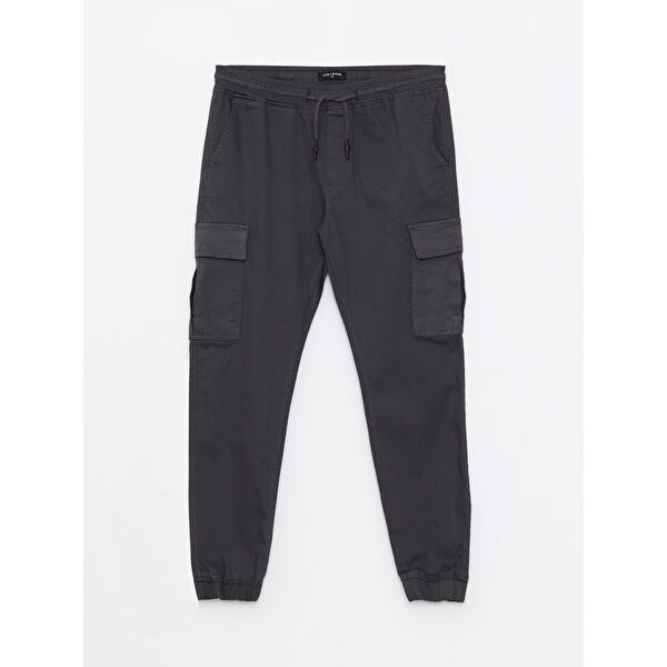 Standart Kalıp Gabardin Erkek Jogger Pantolon