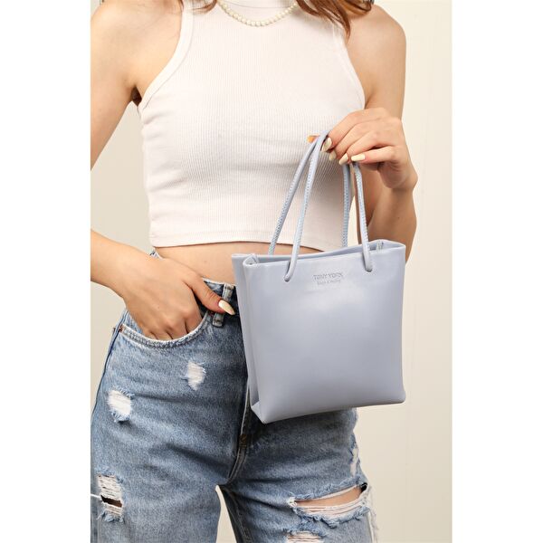 Deri Görünümlü Kadın Çapraz Çanta