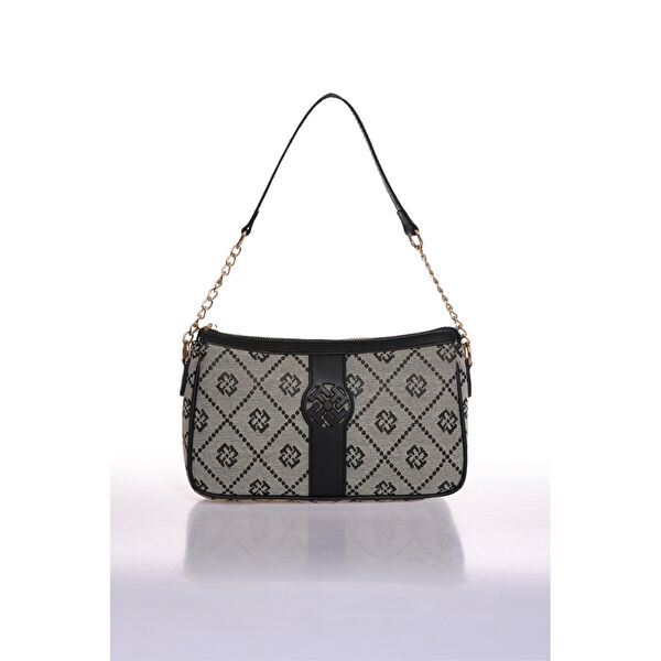 Desenli Kadın Baget Çanta