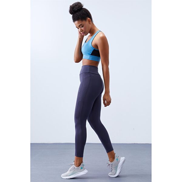 Beli Lastikli Baskılı Kadın Tayt