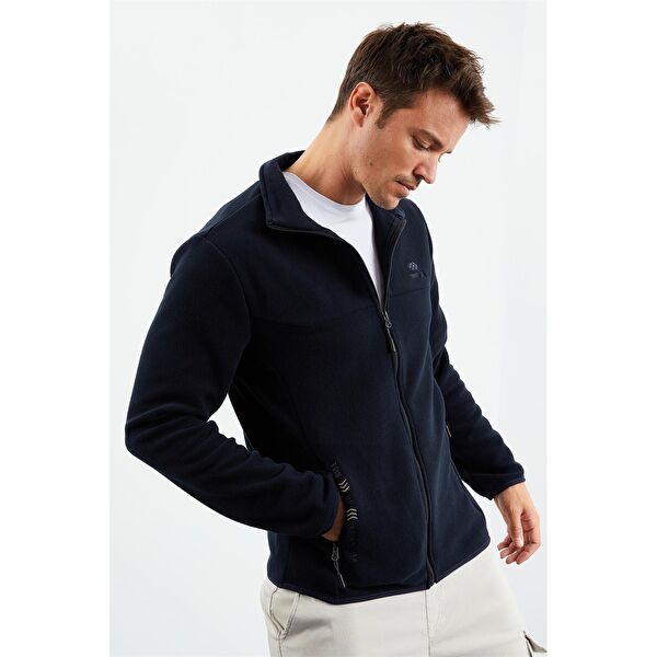 Dik Yaka Uzun Kollu Polar Erkek Spor Hırka Dik Yaka Uzun Kollu Polar Erkek Spor Hırka