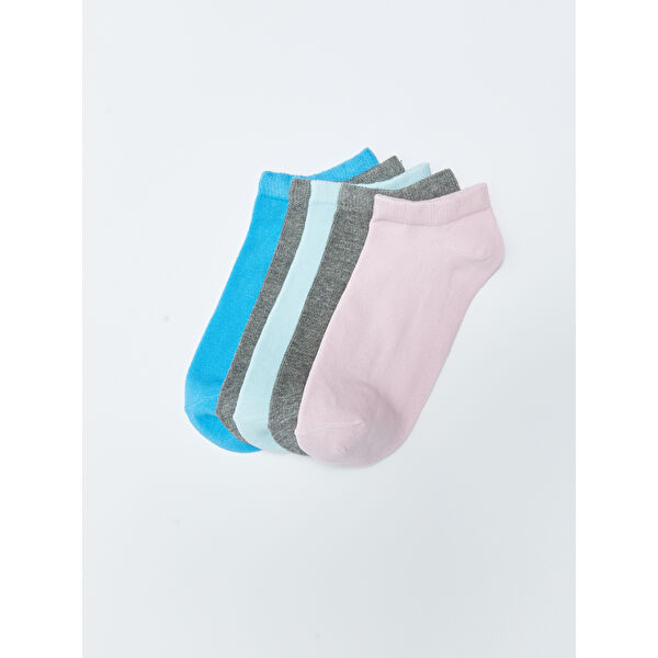 Düz Kadın Patik Çorap 5'li Paket